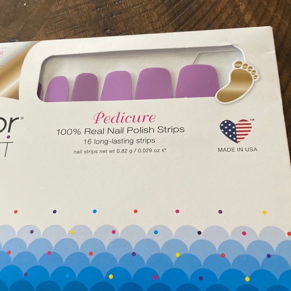 Color Street | Other | Set Color Street Pedicure Nail Strips Purple ...